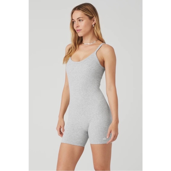ALO Yoga | Pants & Jumpsuits | Alo Yoga Gray Jumpsuit | Poshmark